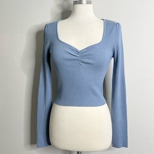 Love Tree | Tops | Love Tree Ribbed Long Sleeve Crop Top | Poshmark